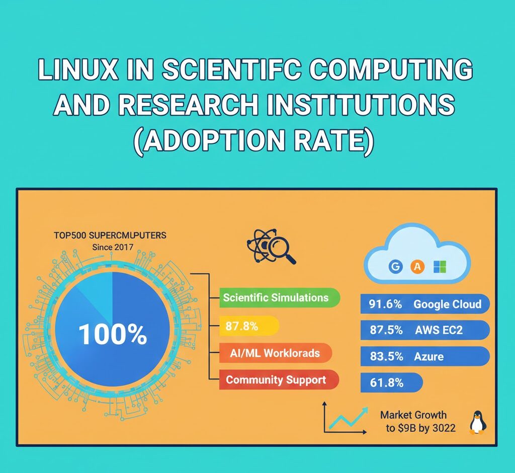 Linux In Scientific Computing And Research Institutions (Adoption Rate)