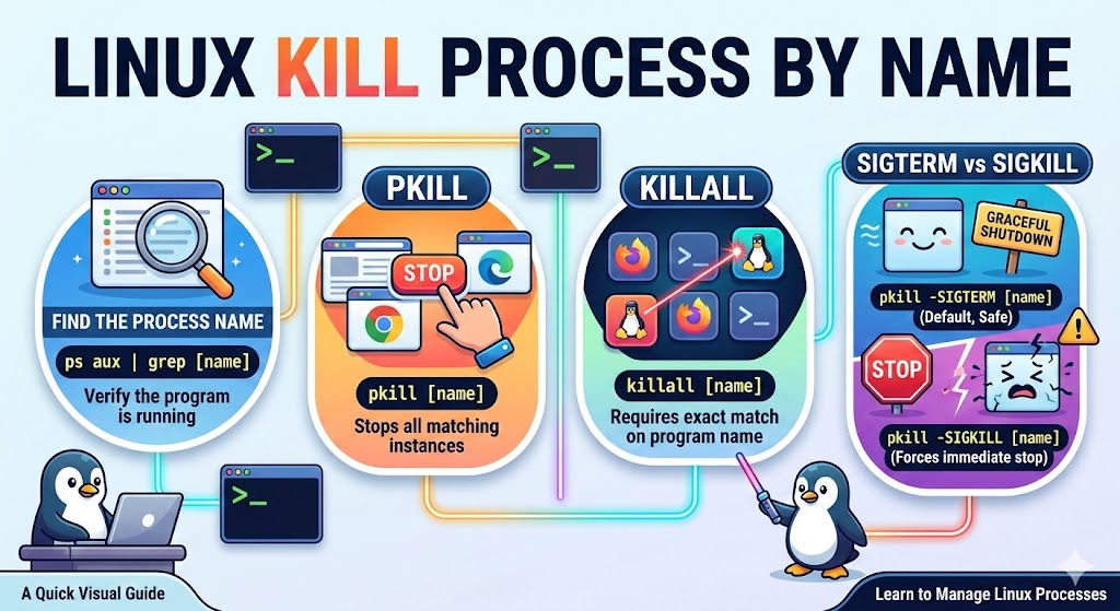 How To Use Linux Kill Process By Name