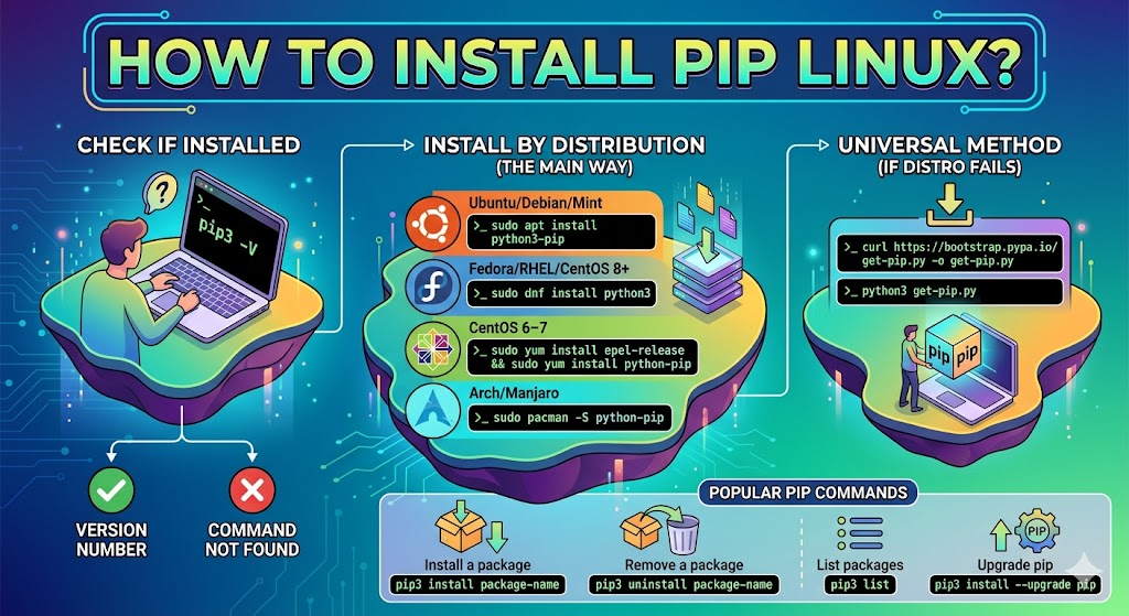 How to Install pip Linux?