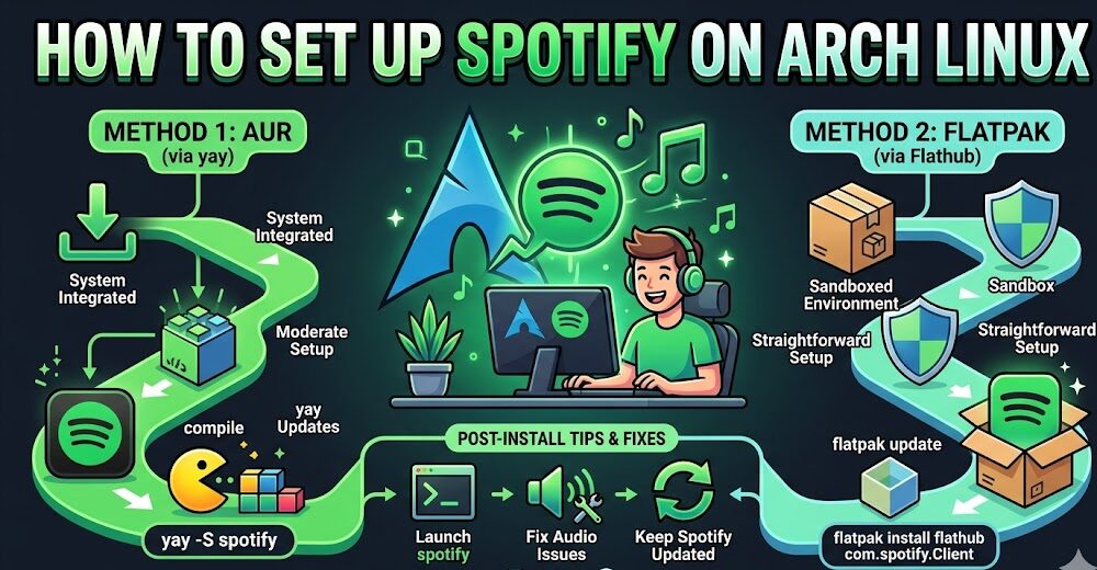 How to Set Up Spotify Arch Linux