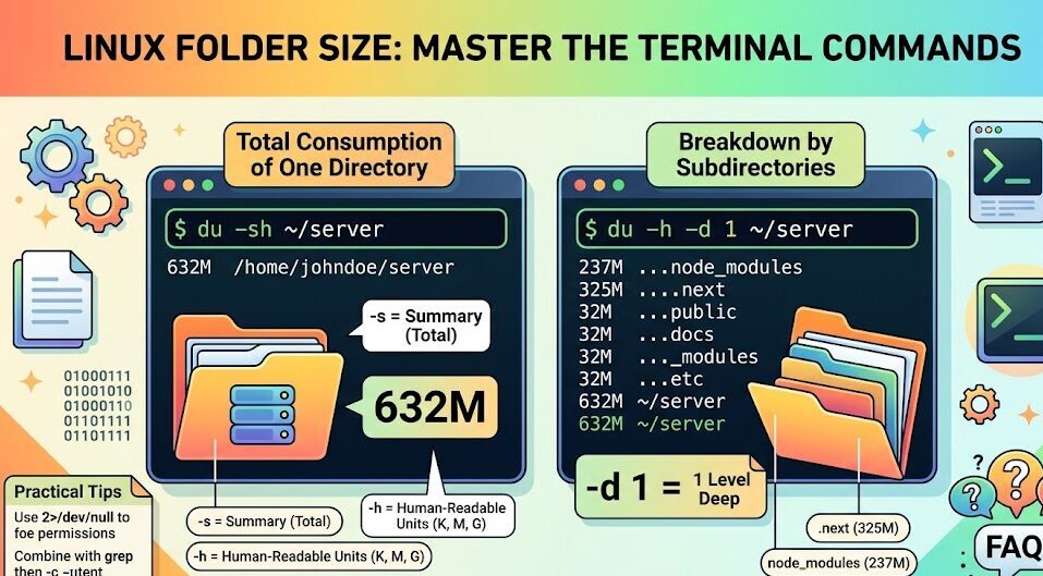 How to Determine Linux Folder Size Using Terminal Commands